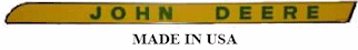Decal/Side Molding, RH, for John Deere 1010, 2010, 2510, 3010, 3020 ...